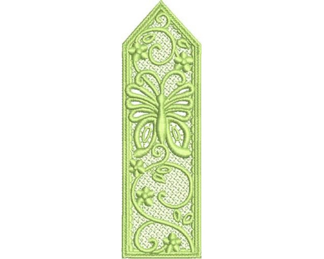 FSL Butterfly Bookmark - Machine Embroidery Design, Freestanding Lace ...
