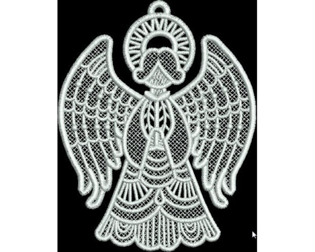 FSL Praying Angel - Machine Embroidery Design, Freestanding Lace Angel ...