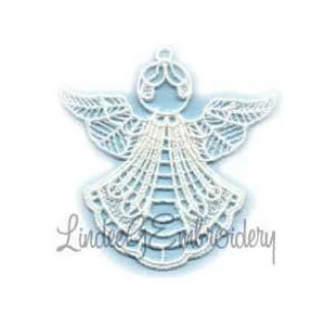 Angel FSL - Machine Embroidery Design, Freestanding Lace Christmas ...