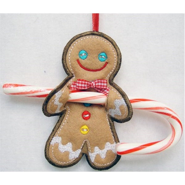 Gingerbread Candy Cane Holder Pattern - Etsy