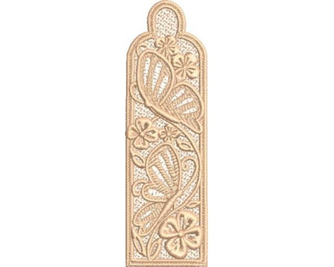 FSL Butterflies Bookmark - Machine Embroidery Design, Freestanding Lace ...