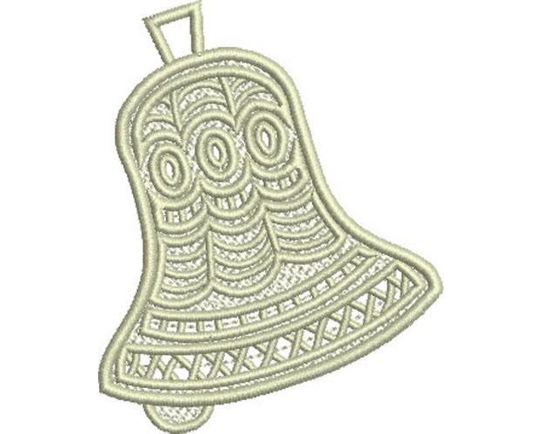 FSL Christmas Bell Machine Embroidery Design, Freestanding Lace ...
