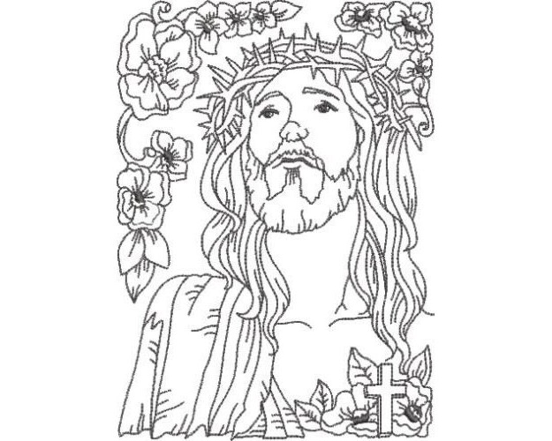 Life of Christ - Machine Embroidery Design, Linen Bible Cover ...