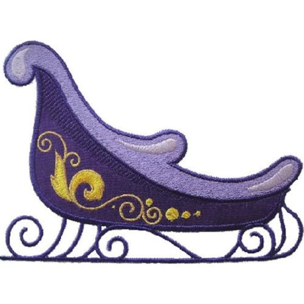 Sleigh Applique - Etsy