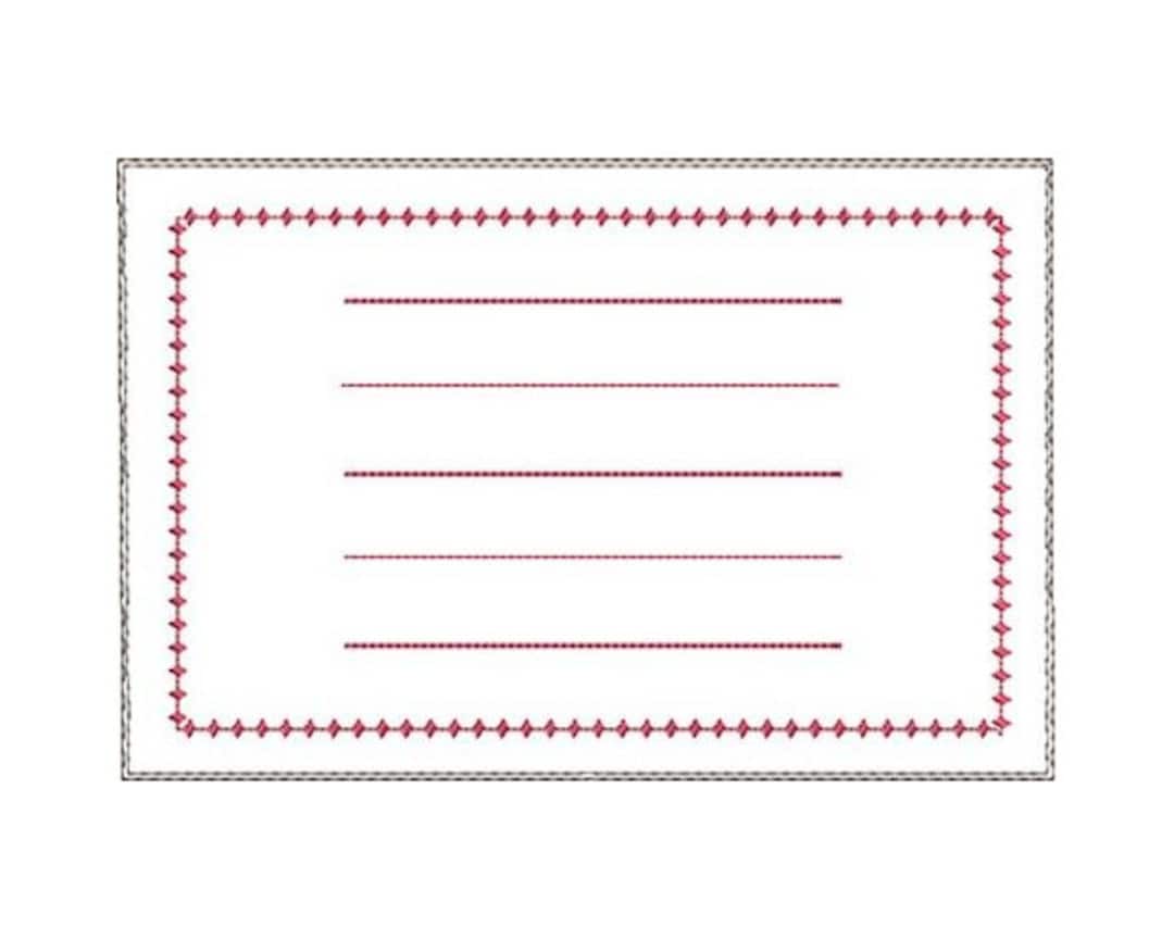 ITH Quilt Label - Machine Embroidery Project Design, in the Hoop Made ...