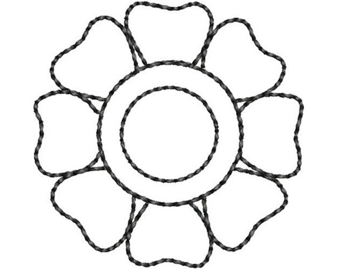 Talavera Flower Element Machine Embroidery Design, Floral Talavera Art ...