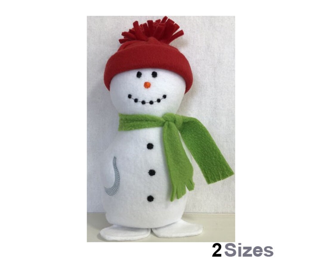 ITH Christmas Snowman Softie - Machine Embroidery Project Design, in ...