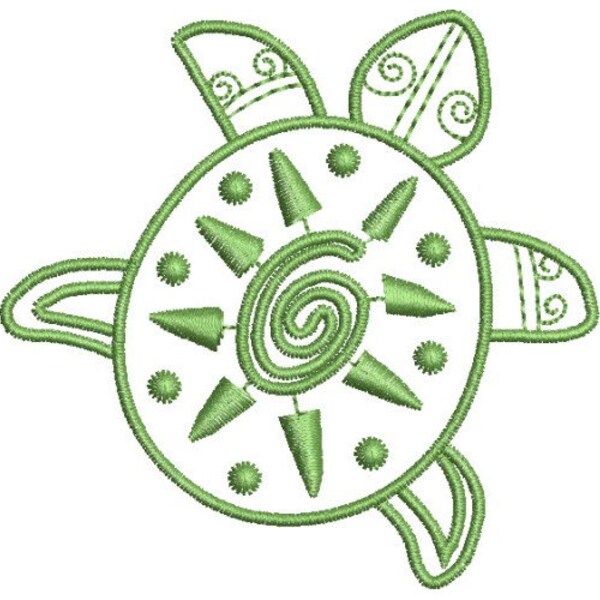 Turtle Embroidery - Etsy