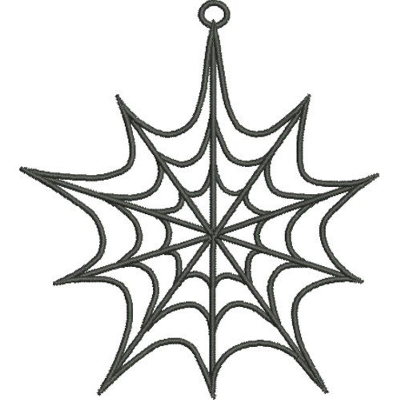 Spider Web Embroidery Design - Etsy