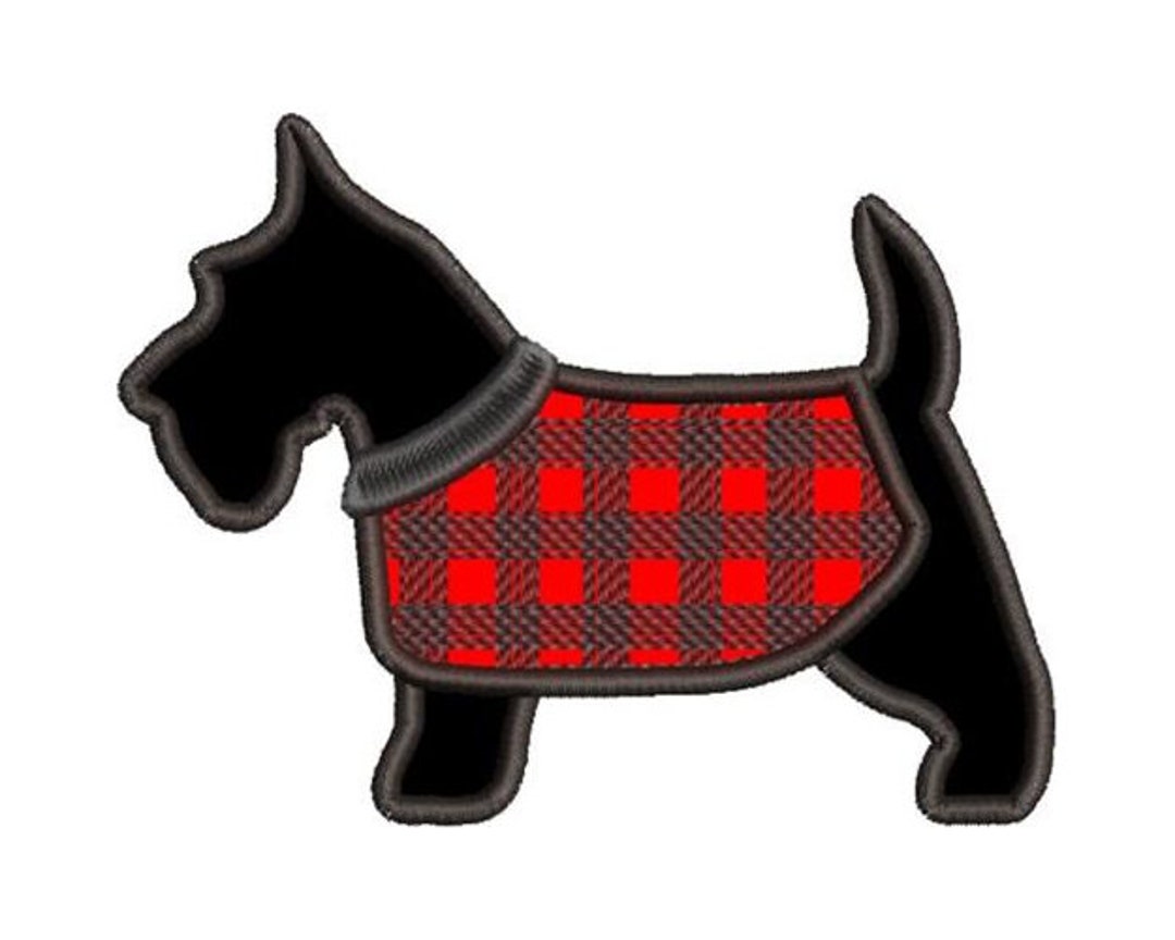 Scottie Applique - Machine Embroidery Design, Scottish Terrier Applique ...