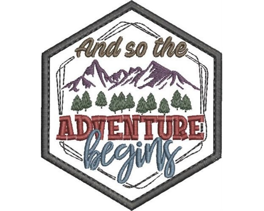 Hiking Patch - Machine Embroidery Design, Hiking Iron-on Patch ...