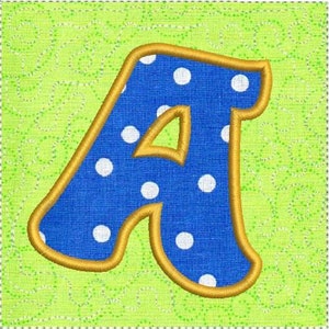 ITH Alphabet Quilt Block A - Machine Embroidery Design, in the Hoop ...