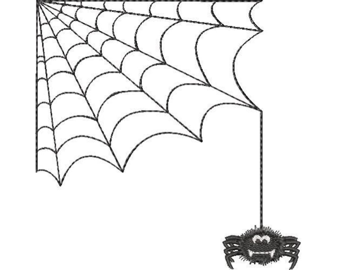 Spider Web & Spider Machine Embroidery Design, Halloween Spider Webs ...