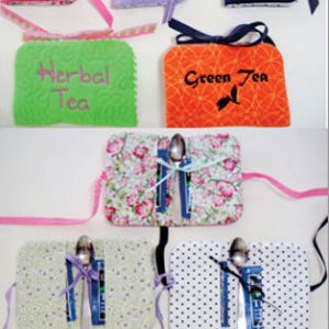 ITH Tea Bag Holder With Spoon - Machine Embroidery Design Project, in ...
