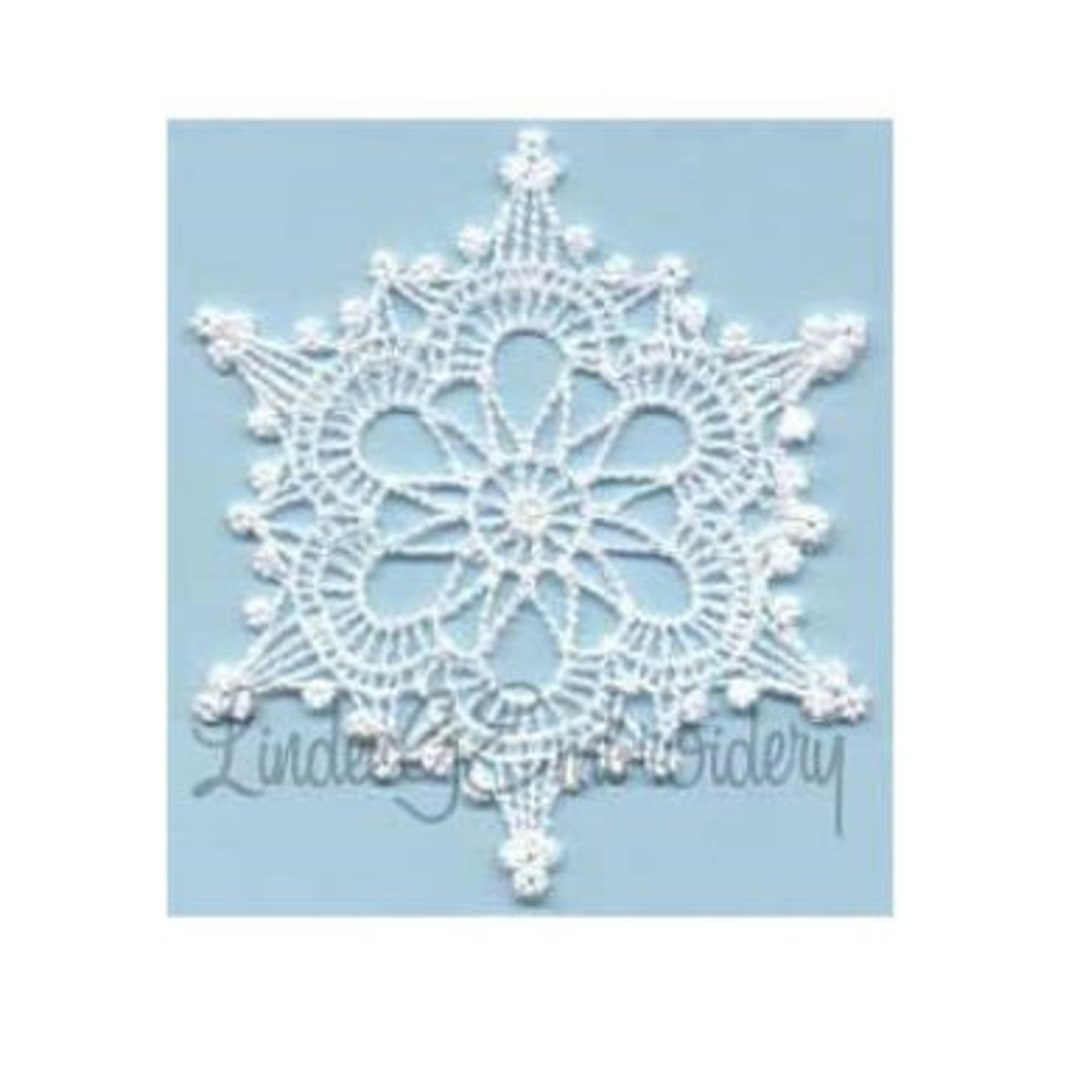 FSL Winter Snowflake - Machine Embroidery Design, Freestanding Lace ...