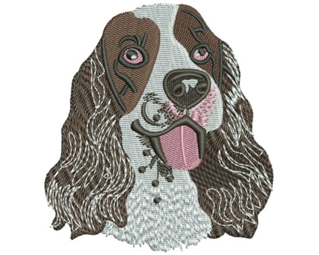 English Springer Spaniel - Machine Embroidery Design, Springer Spaniel ...