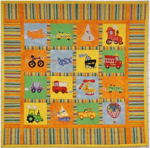 ITH Tractor Quilt Block Machine Embroidery Design in the - Etsy