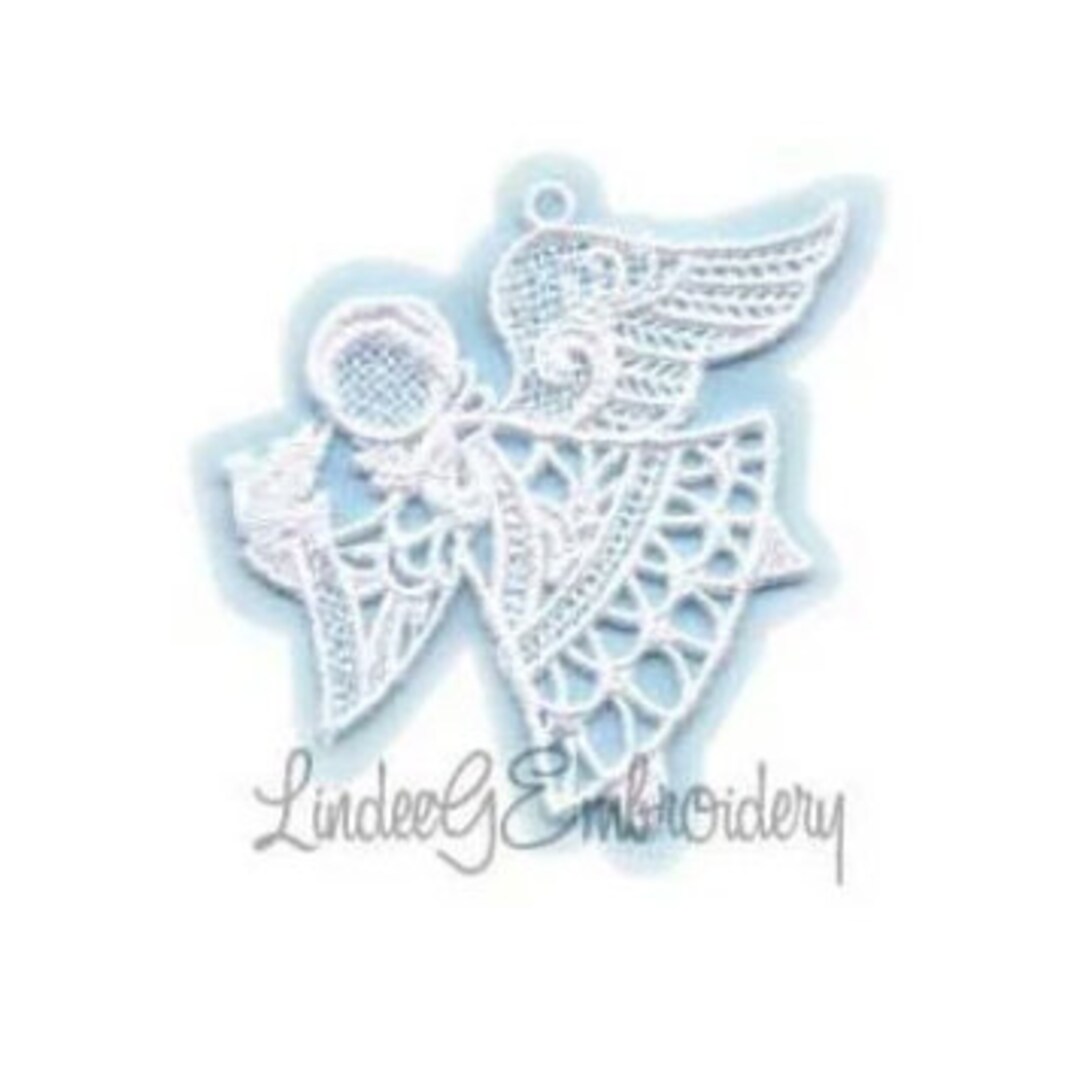 FSL Angel With Dove - Machine Embroidery Design, Freestanding Lace ...