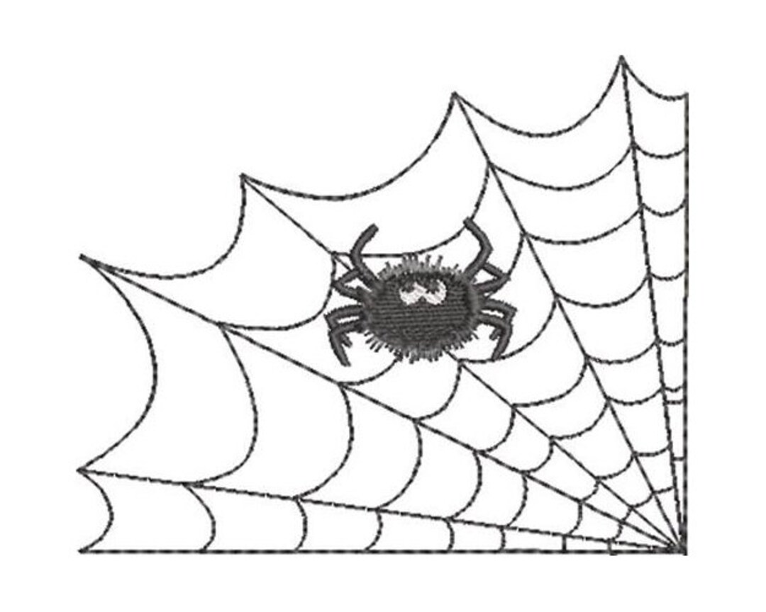Spider Web & Spider Machine Embroidery Design, Halloween Spider Webs ...