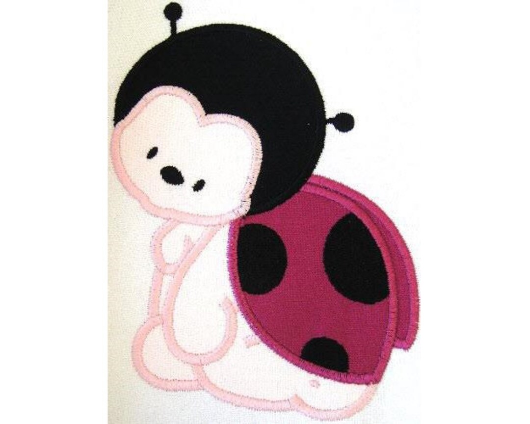 Applique Ladybug - Machine Embroidery Design, Ladybird Beetle Applique ...