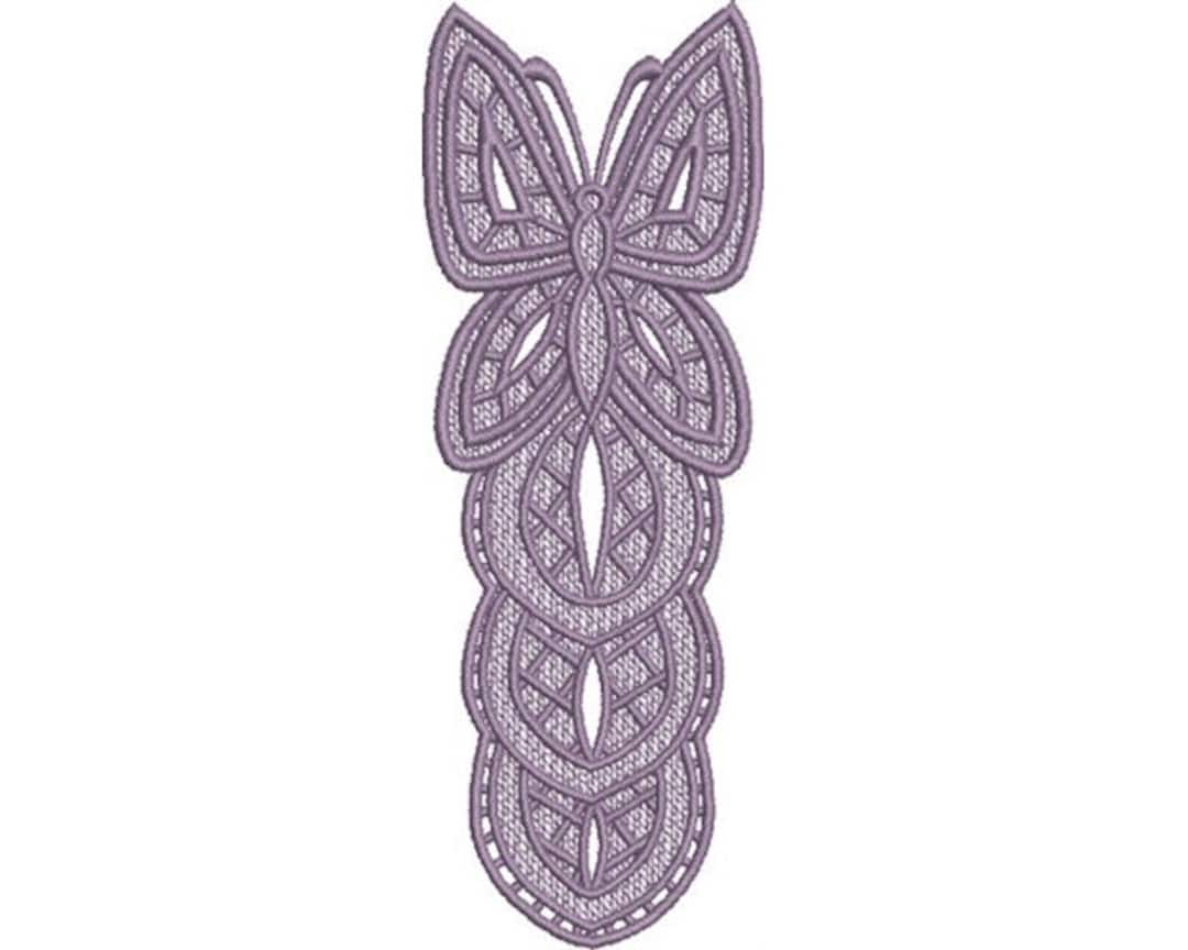 FSL Butterfly Bookmark - Machine Embroidery Design, Freestanding Lace ...