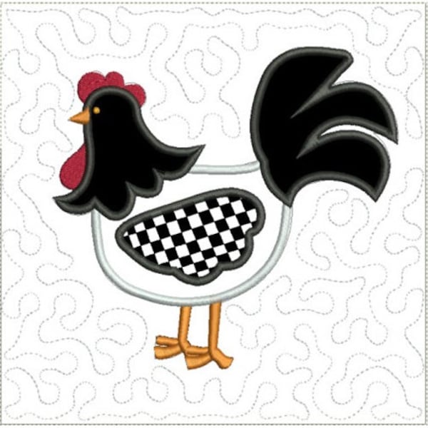 Chicken Applique - Etsy