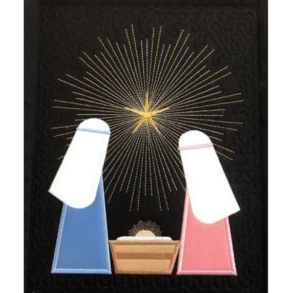 Nativity Embroidery - Etsy