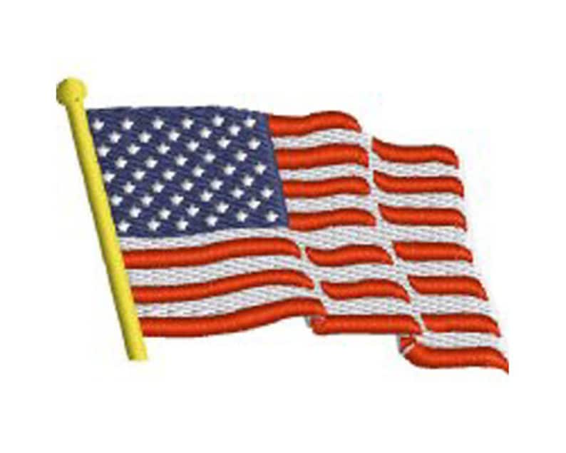 American Flag - Machine Embroidery Design, Patriotic American Flag ...
