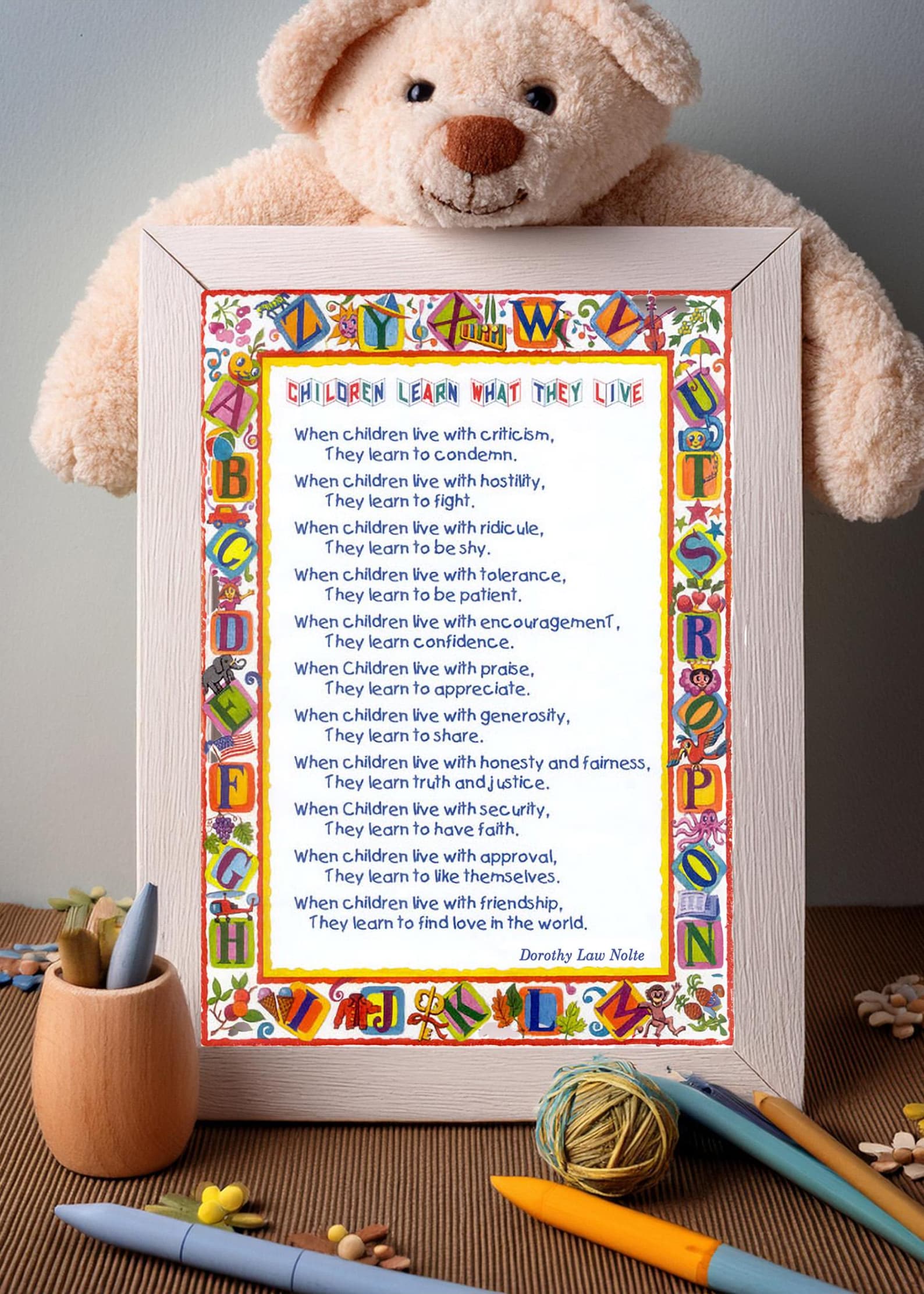 Children Learn What They Live Poem - (DIGITAL DOWNLOAD NOT a Print ...