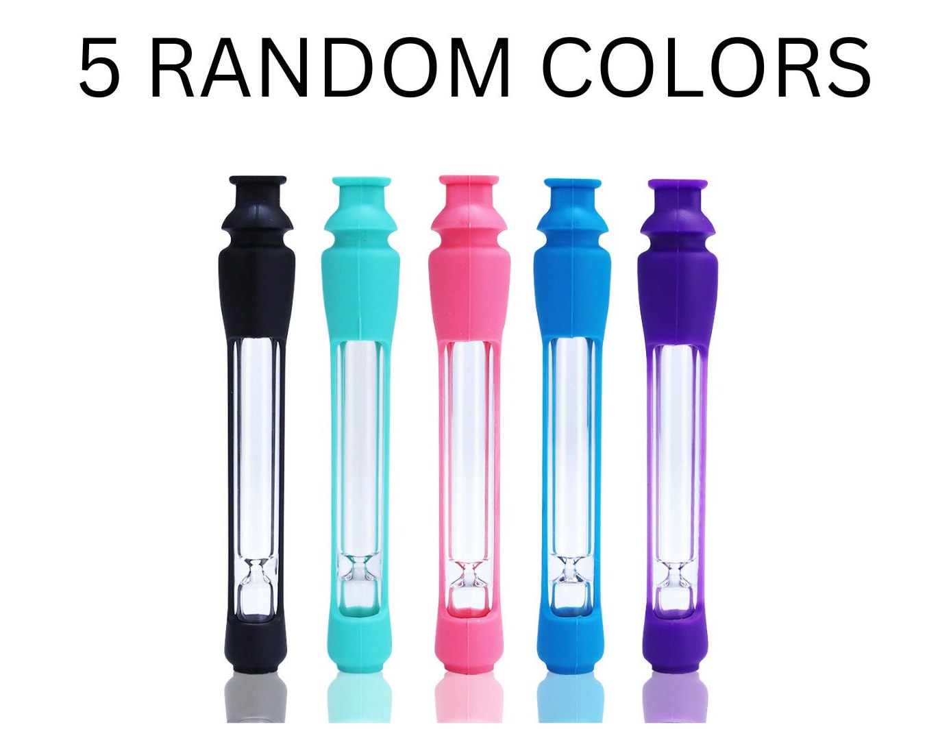 5 Cute unbreakable Glass Chillum One Hitter - Etsy