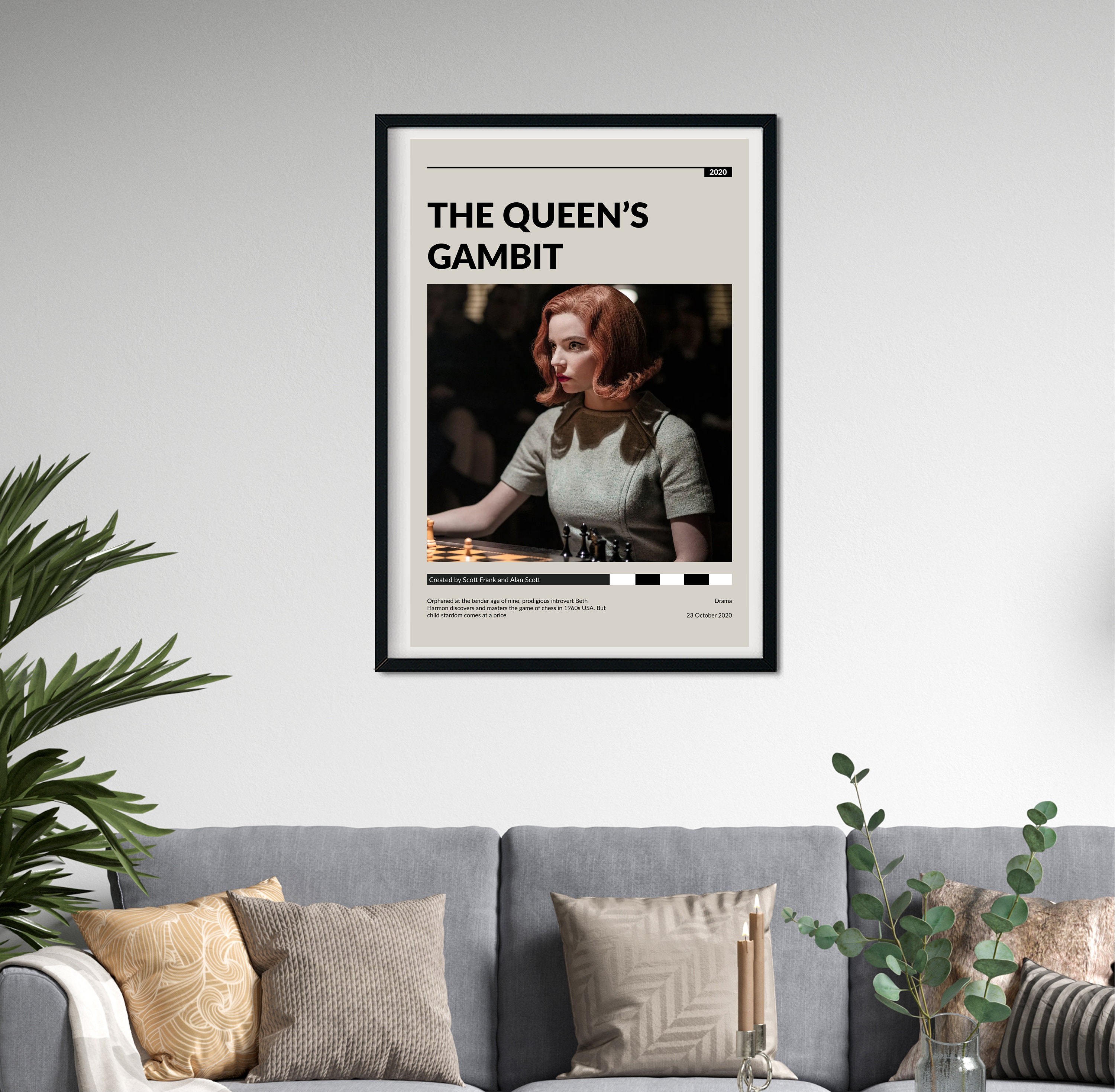The Queen's Gambit Poster - Etsy