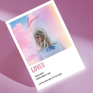 Taylor Swift Lover Album Poster, Digital Download - Etsy
