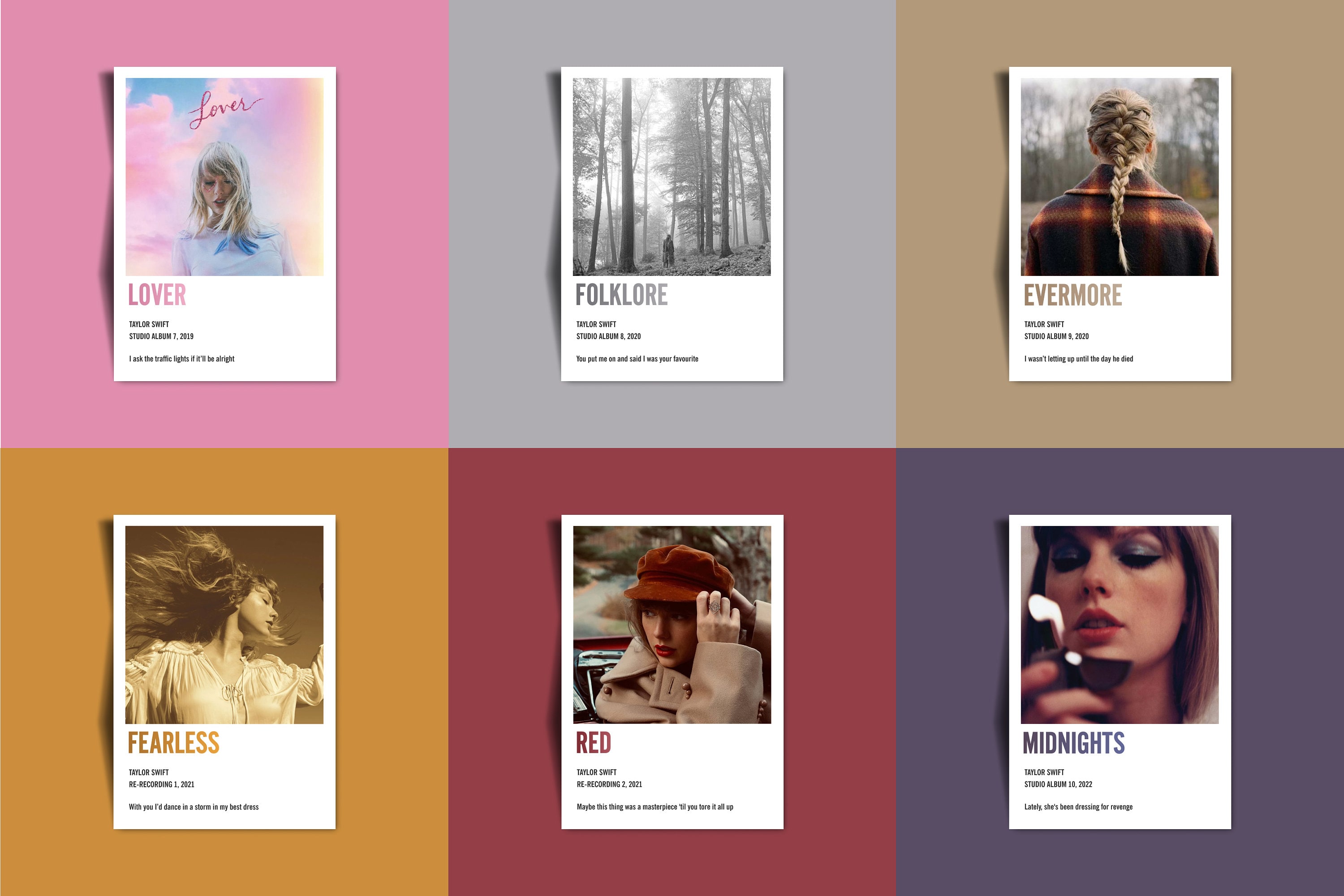 Taylor Swift Lover Album Poster, Digital Download - Etsy