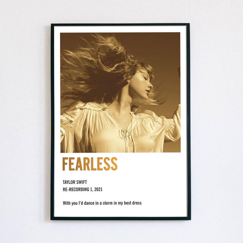 Taylor Swift Fearless Album Poster, Digital Download - Etsy