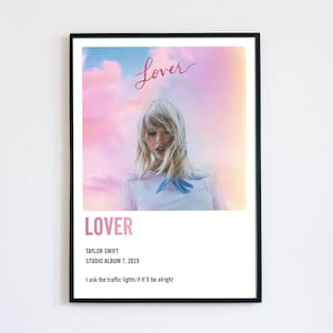 Taylor Swift Lover Album Poster, Digital Download - Etsy