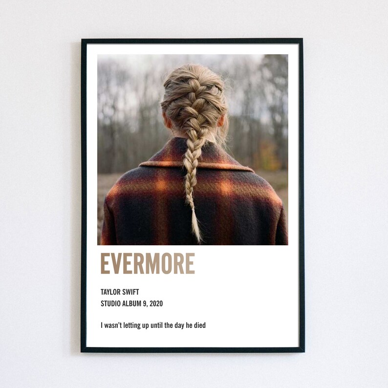 Taylor Swift Evermore Album Poster Digital Download - Etsy