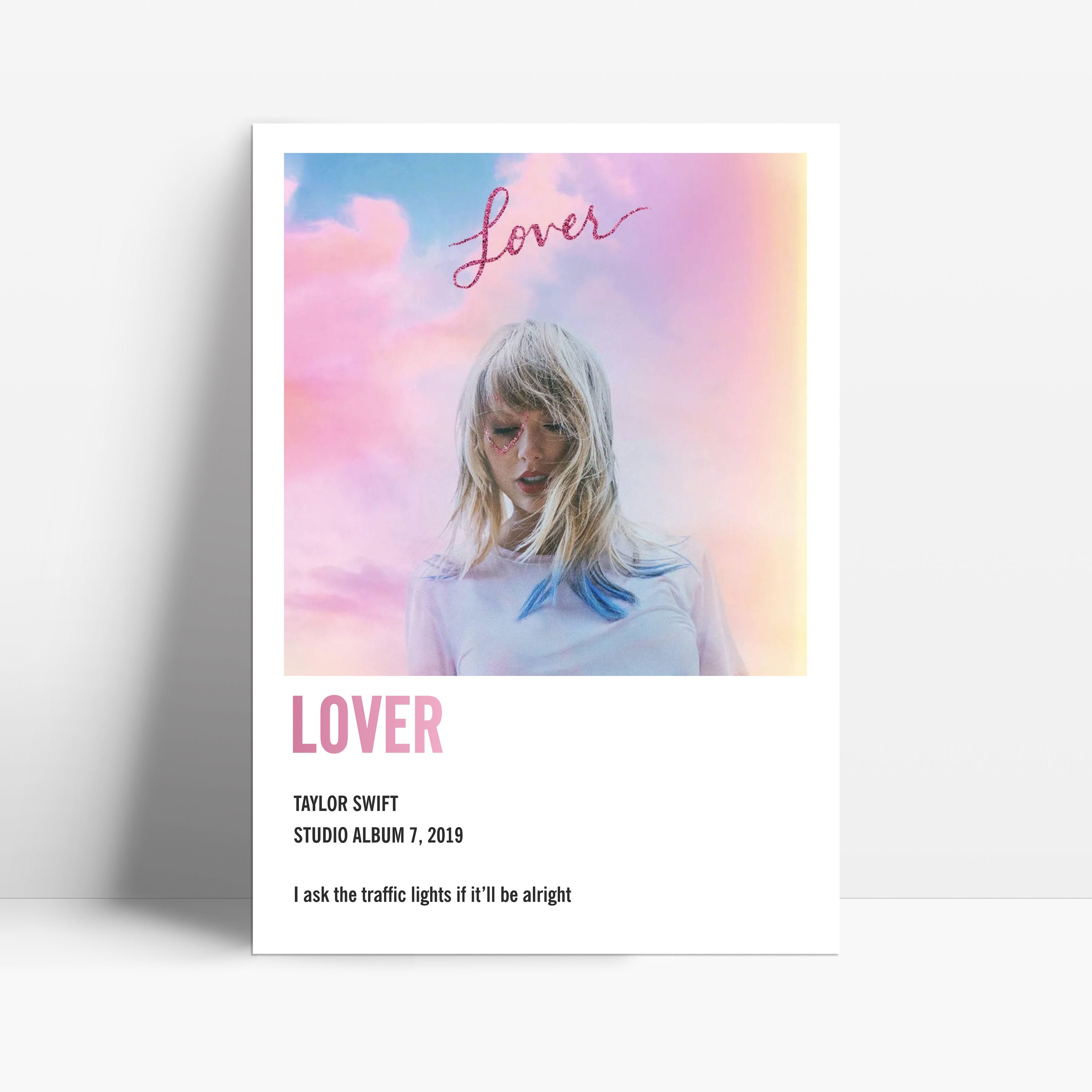 Taylor Swift Lover Album Poster, Digital Download - Etsy