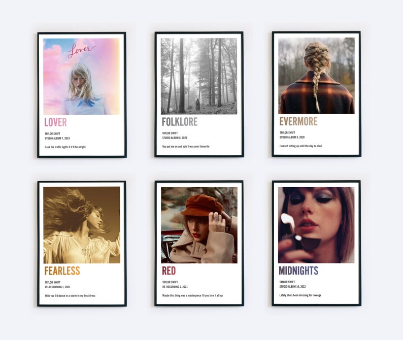 Taylor Swift Lover Album Poster, Digital Download - Etsy