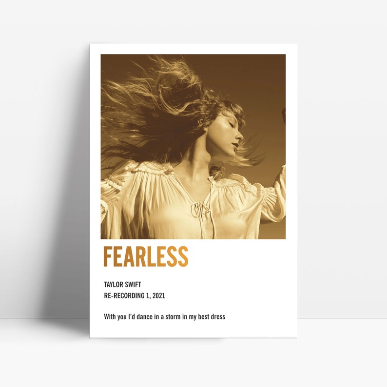 Taylor Swift Fearless Album Poster, Digital Download - Etsy