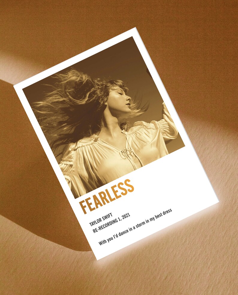 Taylor Swift Fearless Album Poster, Digital Download - Etsy