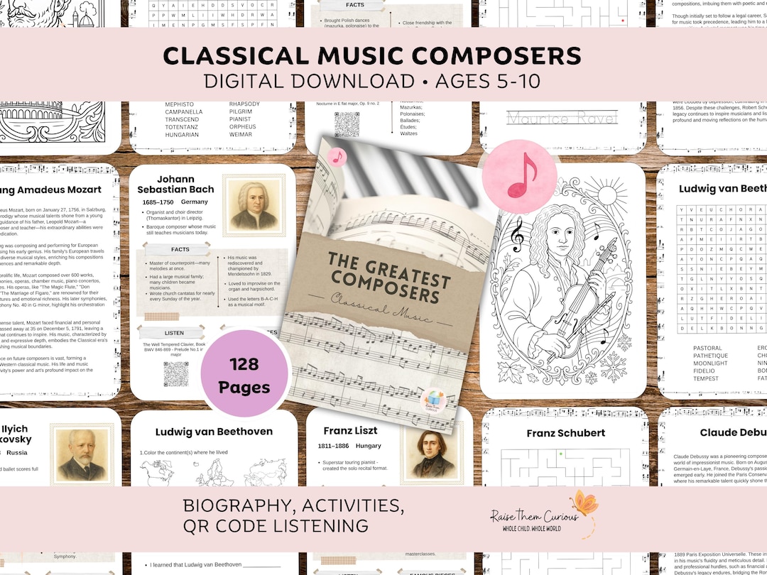 Music History for Kids: Classical Composers | 32 Composer Units With ...