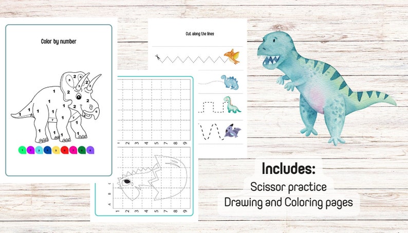 Dinosaur Themed Preschool Curriculum | 150 Activities | Digital ...