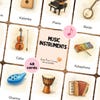 32 Printable Musical Instruments Flashcards, Montessori Cards , Flash ...