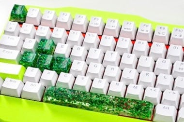 Resin Spacebar Keycaps Custom Cute Keycaps Pink Purple Gold - Etsy