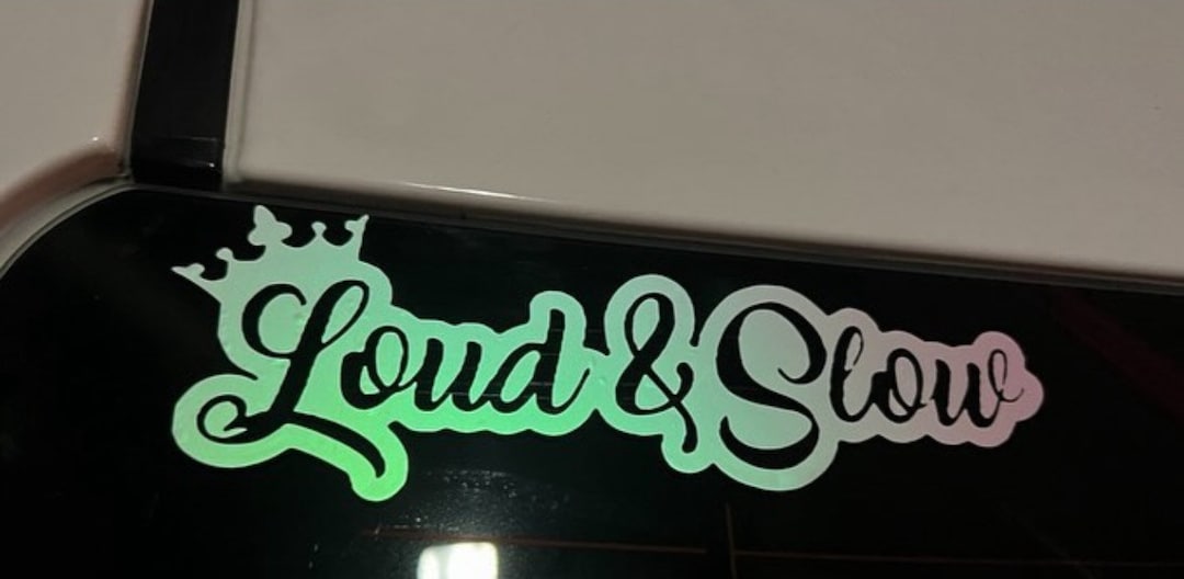 Car Decals: Loud and Slow - Etsy
