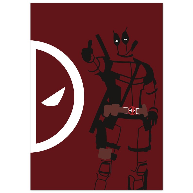 DEADPOOL POSTER | Minimalist Style Deadpool Poster, Marvel Universe ...