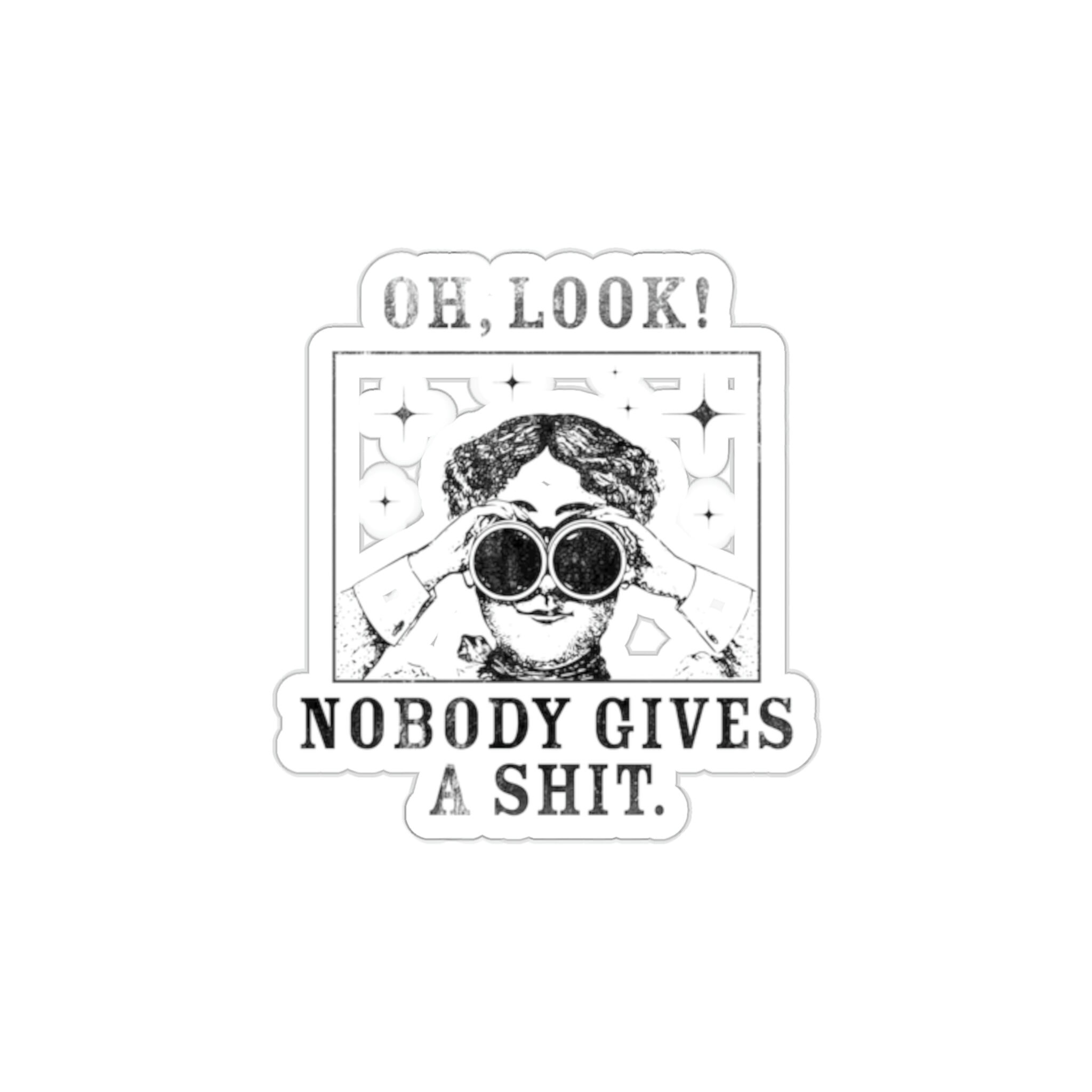 Snarky Quote Sticker - Lady With Binoculars, Funny Vinyl Decal, Sassy ...