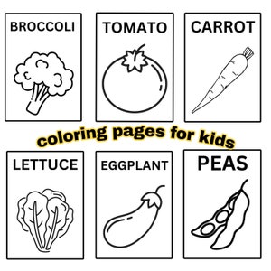 Vegetable Coloring Pages Best for Kids , Preschool and Toddlers ...