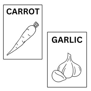 Vegetable Coloring Pages Best for Kids , Preschool and Toddlers Digital ...