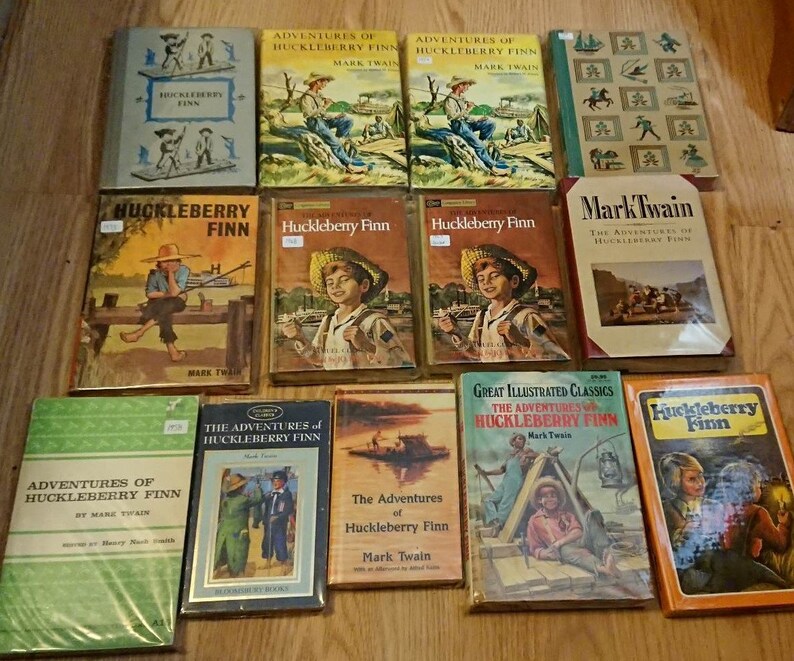 Mark Twain Huckleberry Finn Book Collection - Etsy